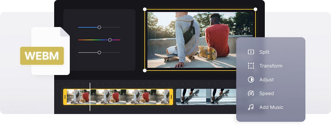 WEBM Editor — Clideo